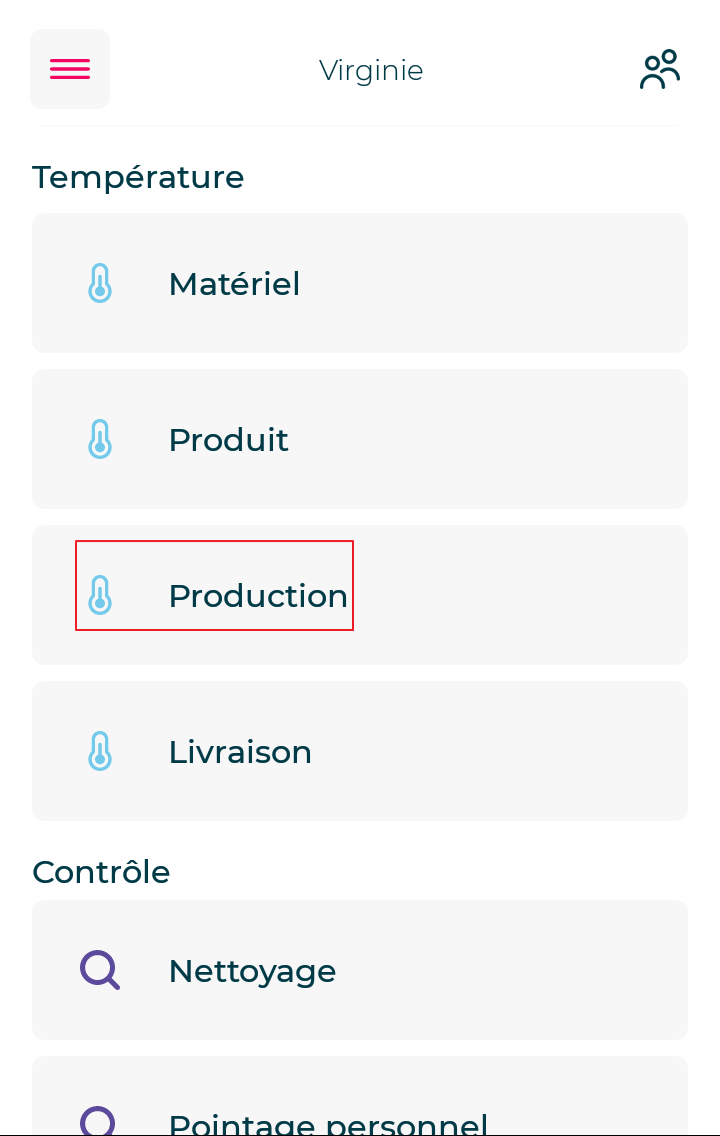 HACCP Mobile V4 : Comment déclarer la température d'une production ...